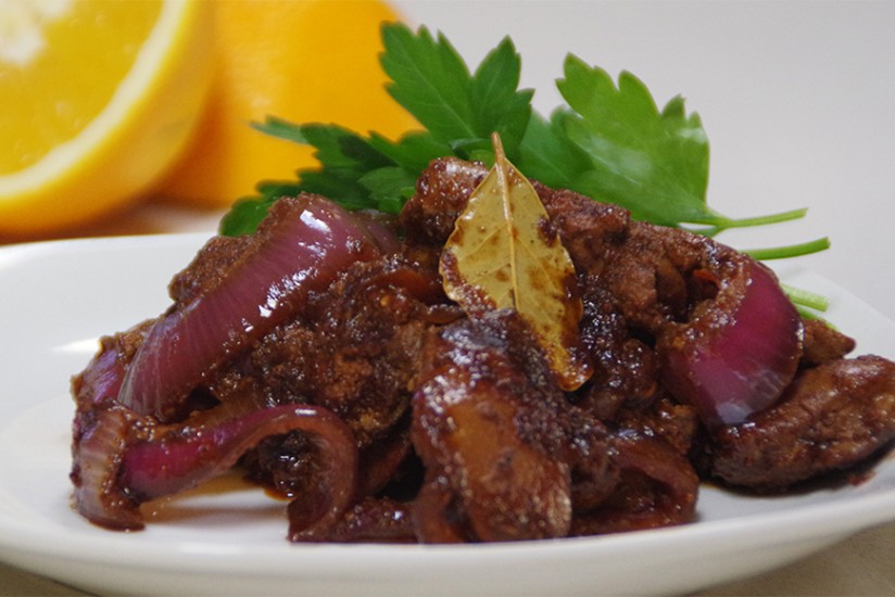 Spicy Hot Chicken Livers and Onions - Melissa Mayo