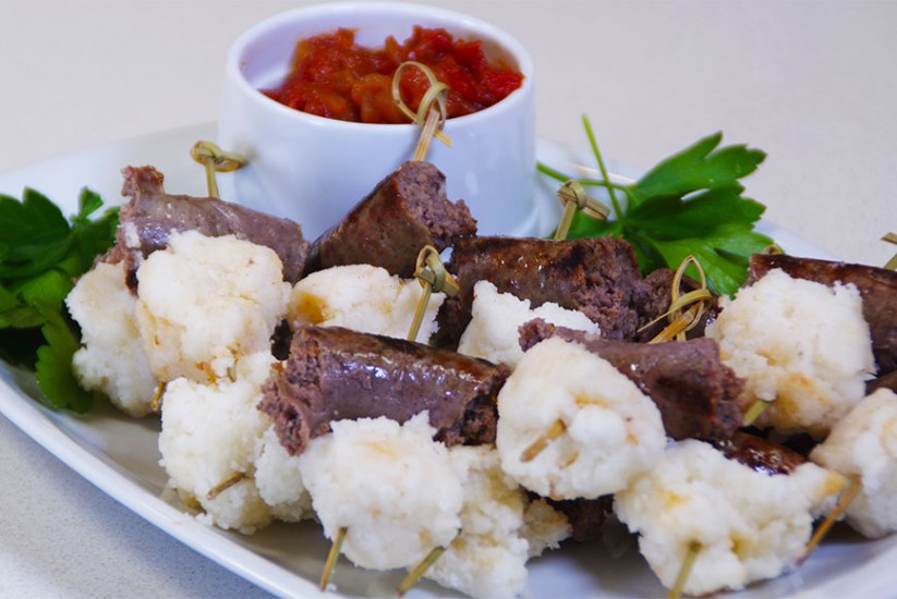 Pap & Wors Skewers - Melissa Mayo