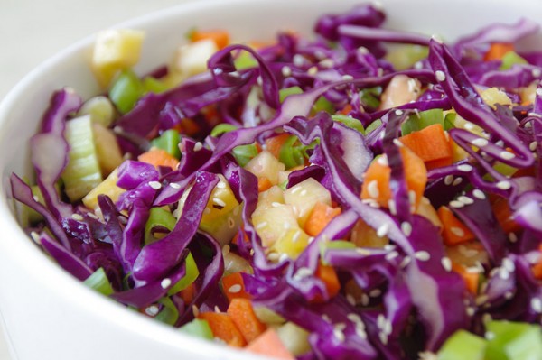 Tropical Confetti Coleslaw - Melissa Mayo
